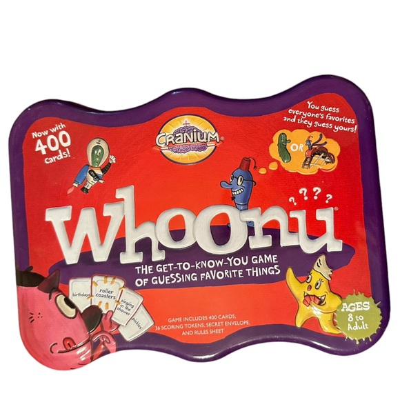 Toys | Cranium Whoonu The Get To Know You Game In Collectors Tin Box ...
